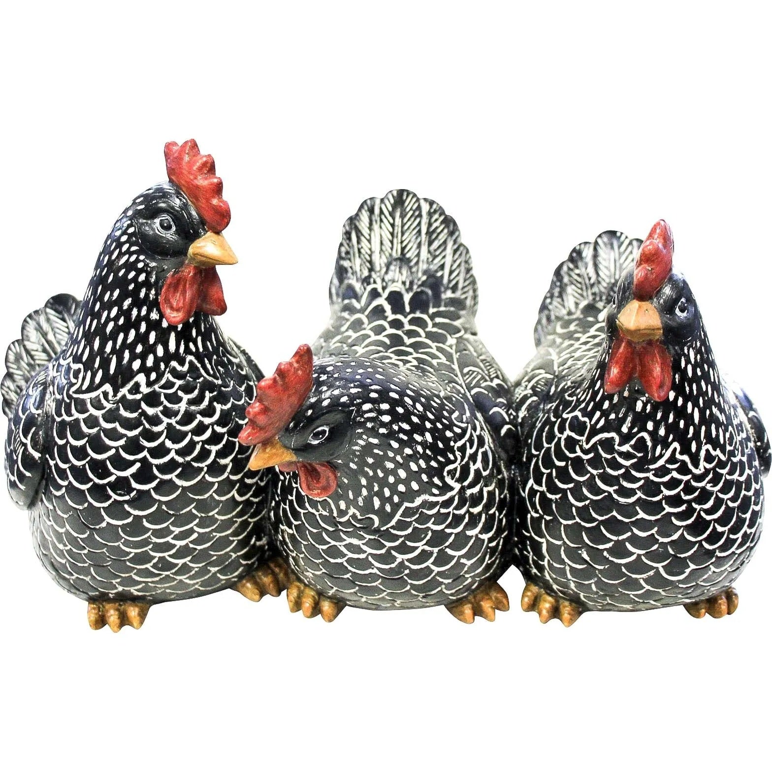 Poly Resin Chicken Friends Ornaments Home Decor – Homewares on Point