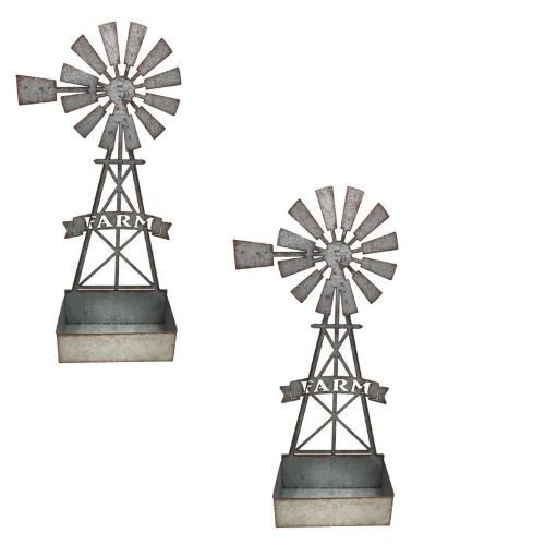 Rustic Windmill Tall Farm Planter Set 2 – Homewares on Point