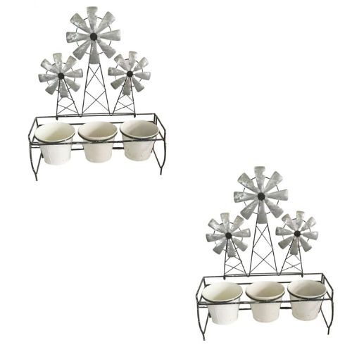 Rustic Trio Windmill Planter Pots Set 2 – Homewares on Point